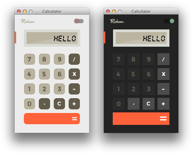 Rohan Java Swing Calculator